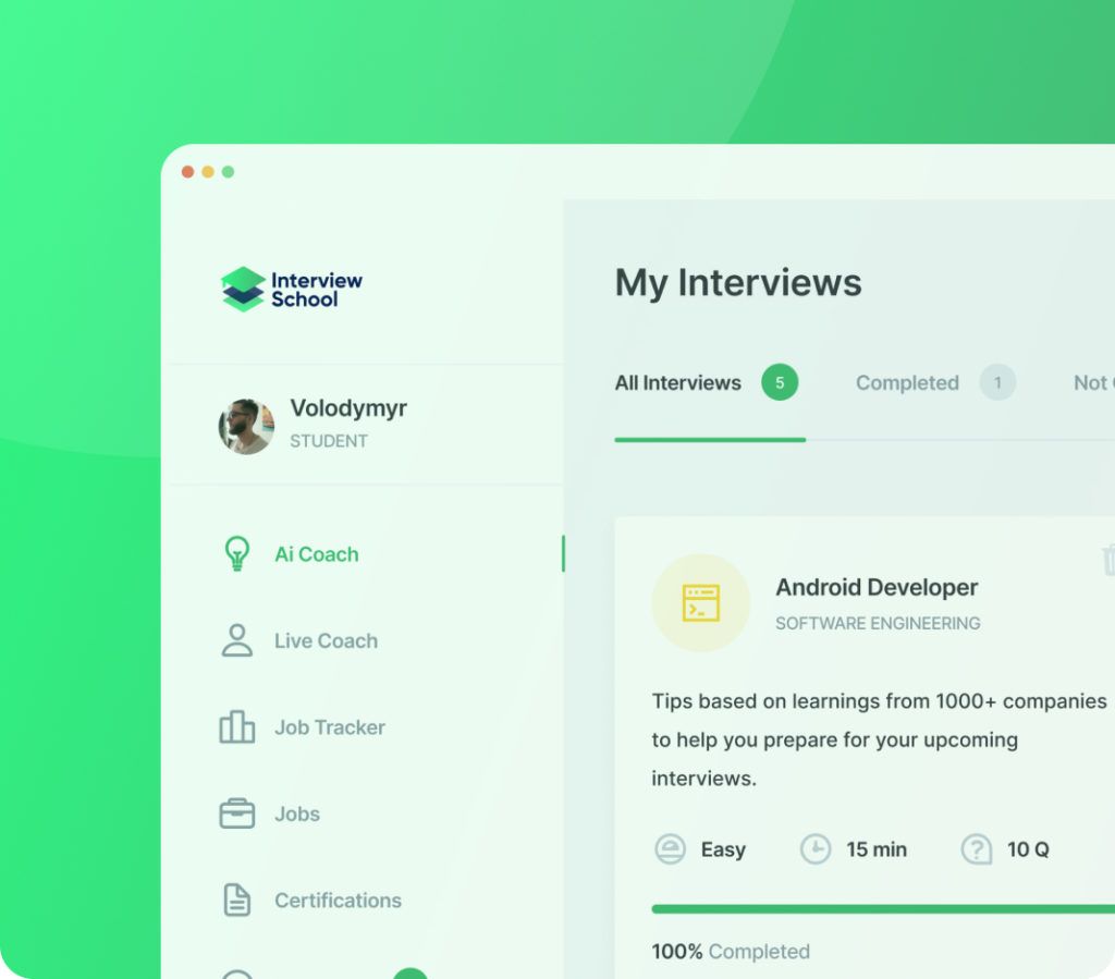 Mock Interview Software and AI Practice Interviews - Interview School